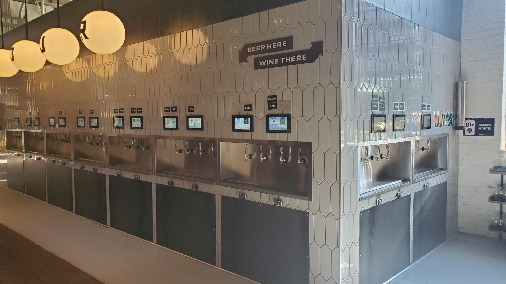 Self-Service Beverage Walls in Food Halls | PourMyBeer